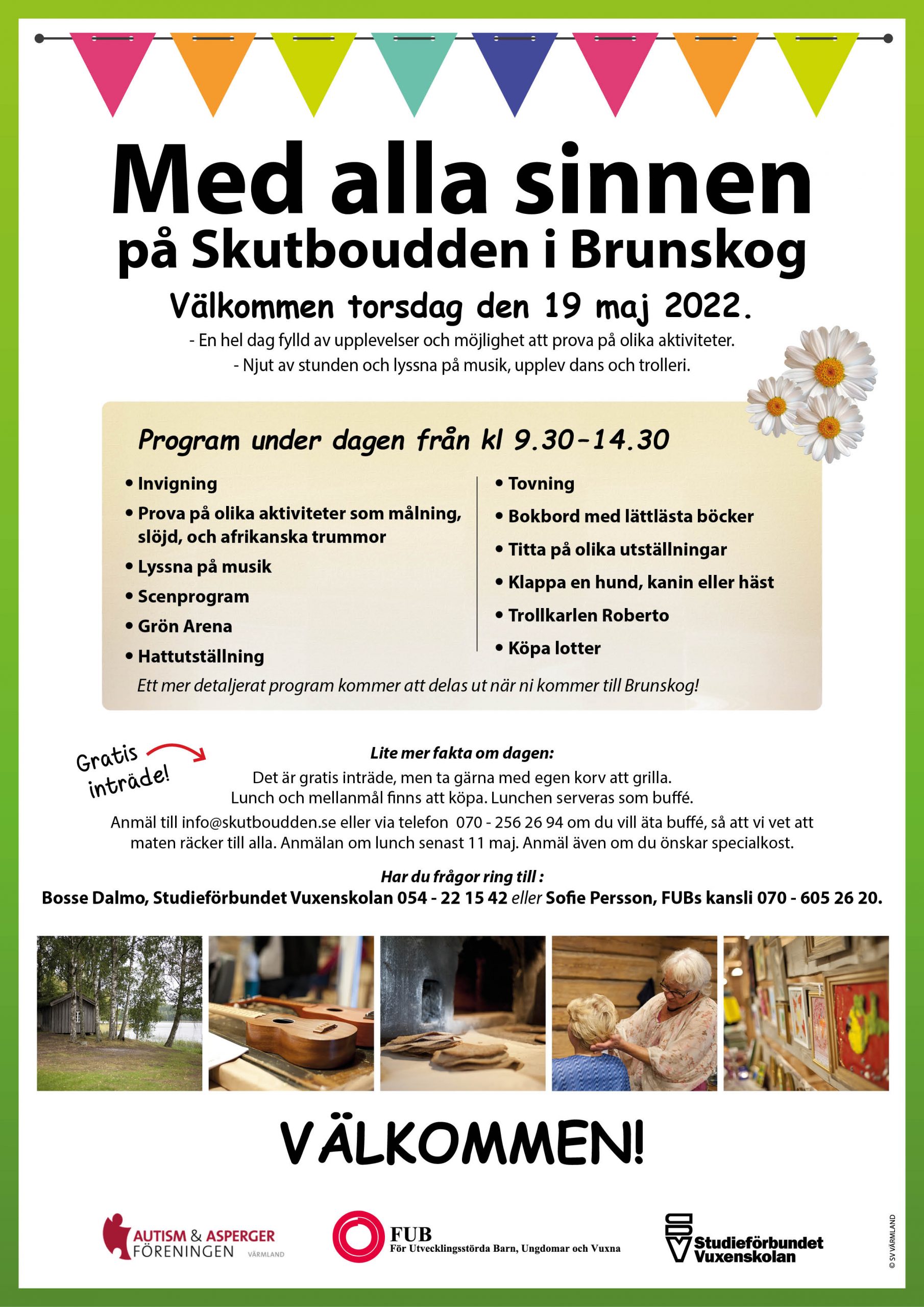 Med alla Sinnen på Skutboudden i Brunnskog - FUB KARLSTAD MED OMNEJD
